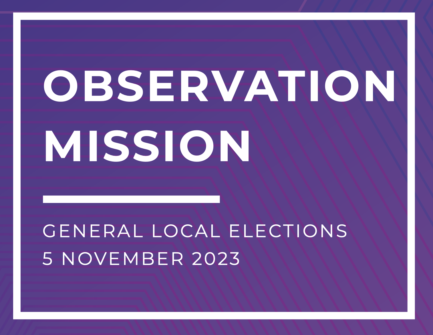 First report of the Observation Mission Promo-LEX for the General Local ...