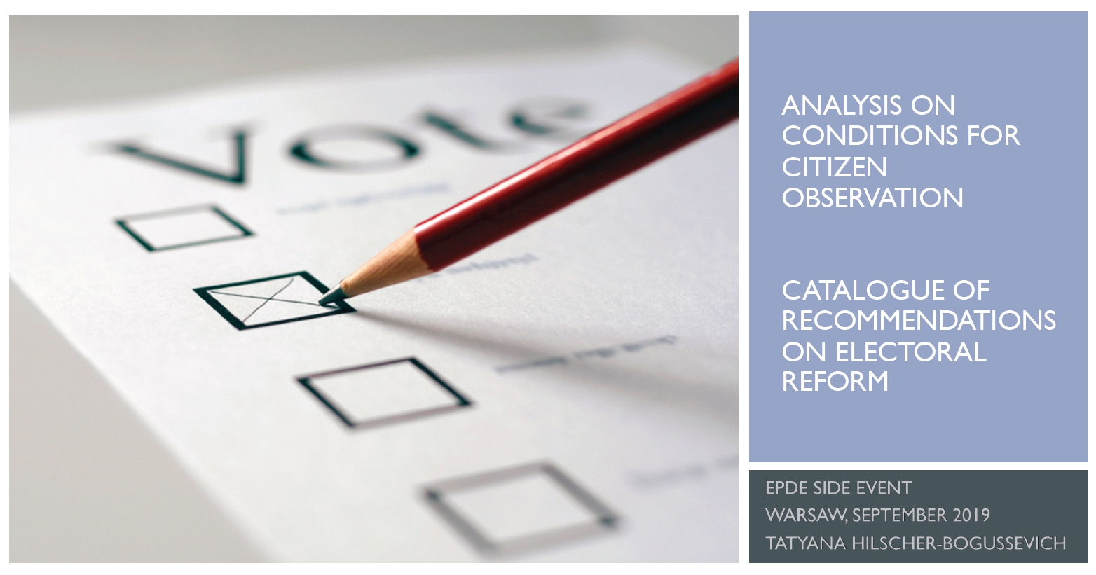 Analysis on conditions for citizen observation - European Platform for ...