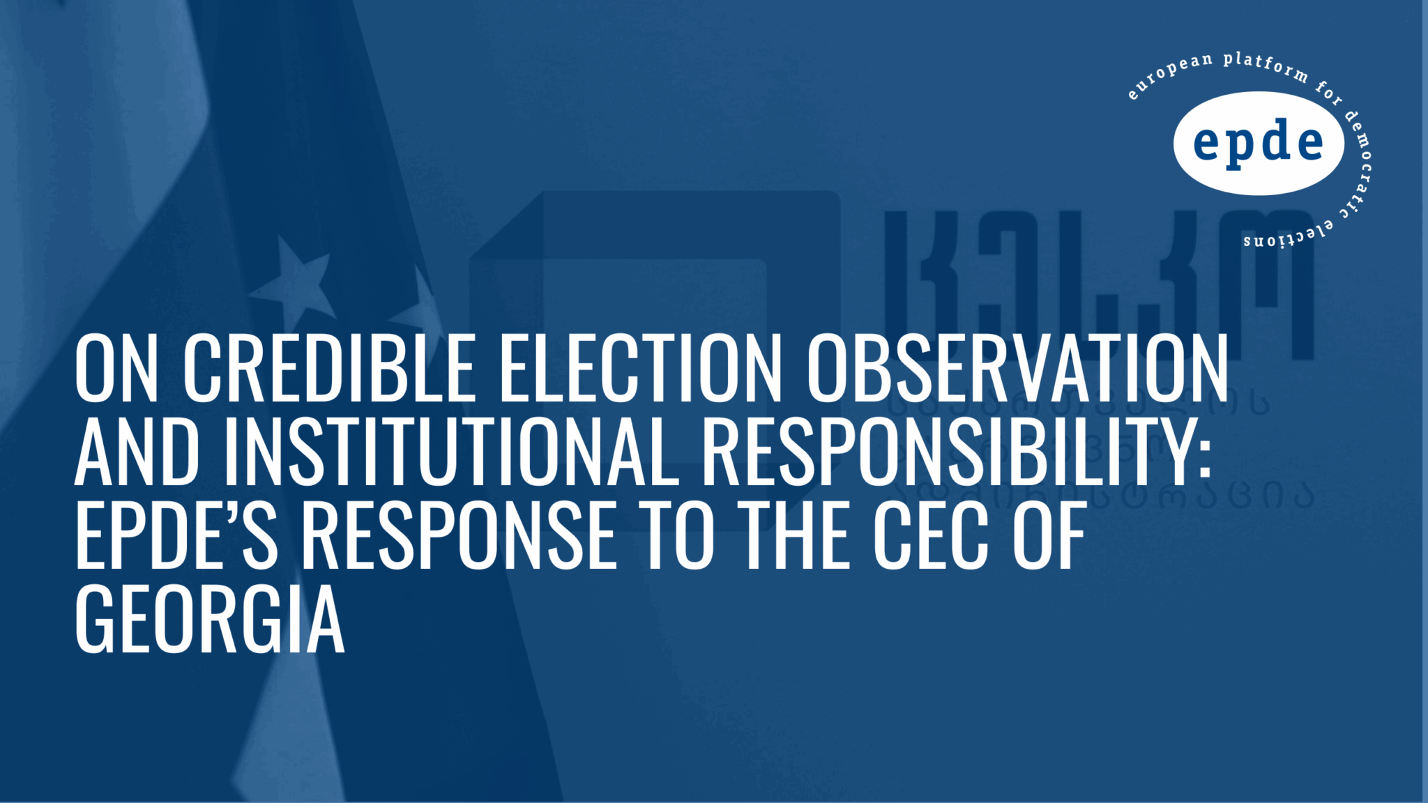 2025 Municipal Elections in Georgia: Assessment of the Pre-Election ...
